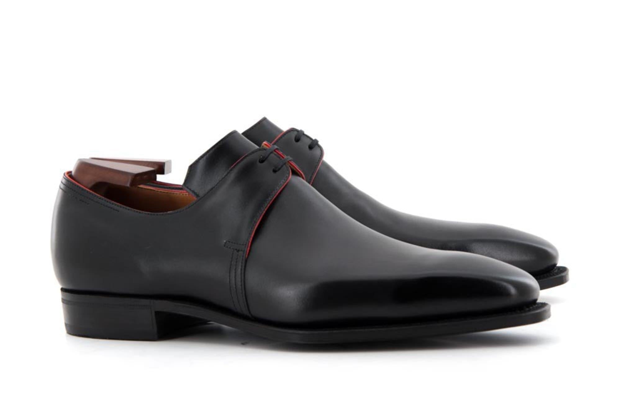 DERBY PIERRE CORTHAY ARCA PULLMAN NOIR | Upper Shoes